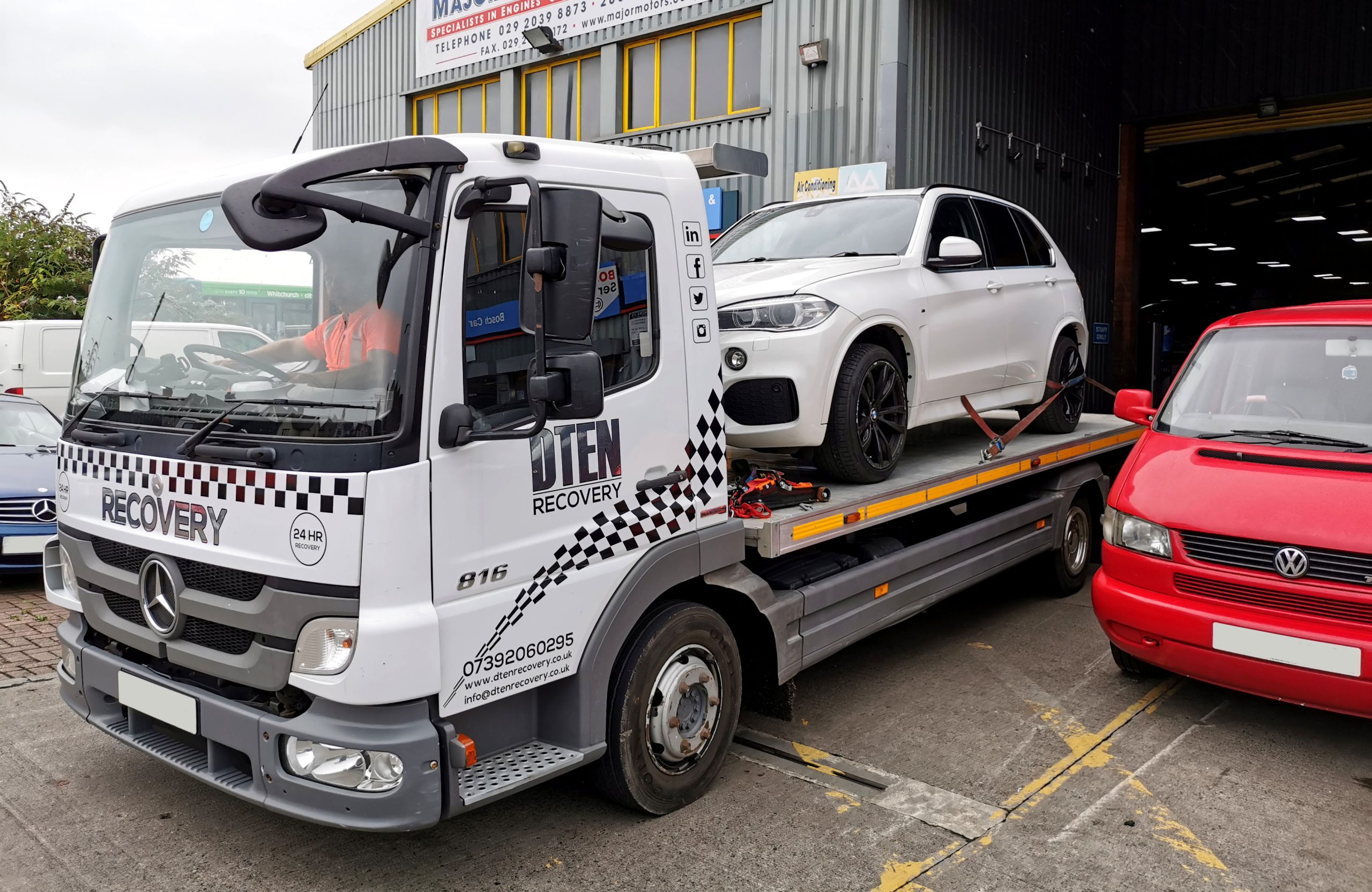 Recover your vehicle to our garage for engine servicing